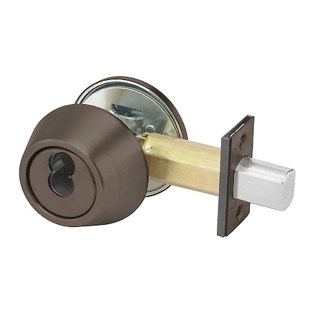 Assa Abloy Accentra Deadbolt, Cylindrical, Dark Bronze Finish B-D212 ...