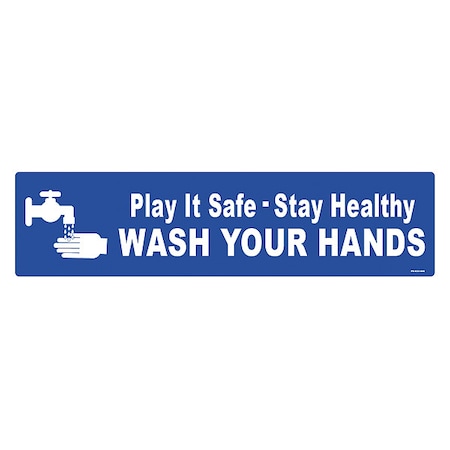 Zoro Select Floor Sign, 6 in H, 24 in W, Vinyl, English, FS-624-408 FS ...