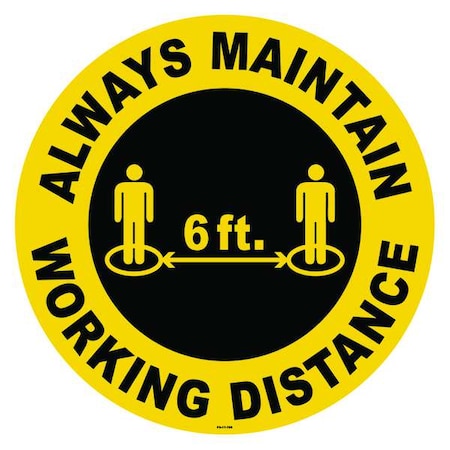 Zoro Select Floor Sign, 17 in H, 17 in W, Vinyl, English, FS-17-709 FS ...