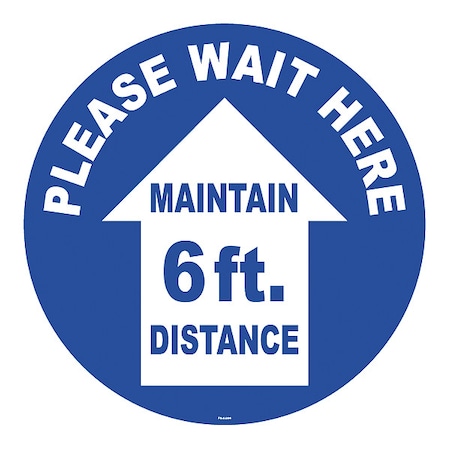 Zoro Select Floor Sign, 8 in H, 8 in W, Vinyl, English, FS-8-504 FS-8 ...