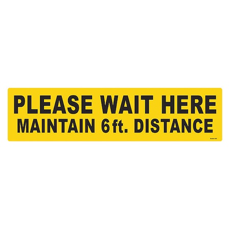 Zoro Select Floor Sign, 6 in H, 24 in W, Vinyl, English, FS-624-403 FS ...