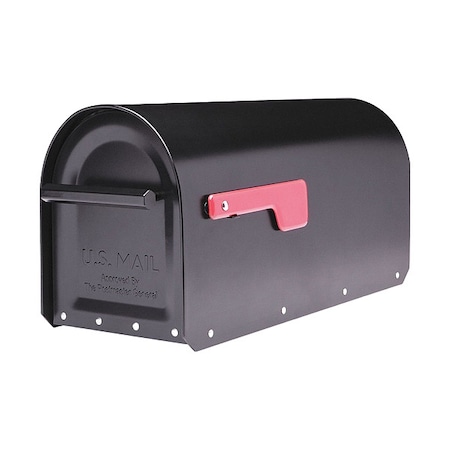 Architectural Mailboxes Mailbox, Black, Powder Coated, 1 Doors, Post ...
