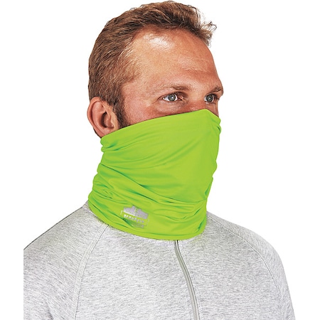 Ergodyne Neck Wrap, Polyester/Spandex, Lime, Universal 6487 | Zoro