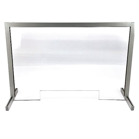 Glas-Col Acrylic shield barrier with pass thru 108C DPS48 | Zoro