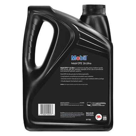 Mobil 1 gal Jug, Hydraulic Oil, 68 ISO Viscosity, Not Specified SAE, 4 ...
