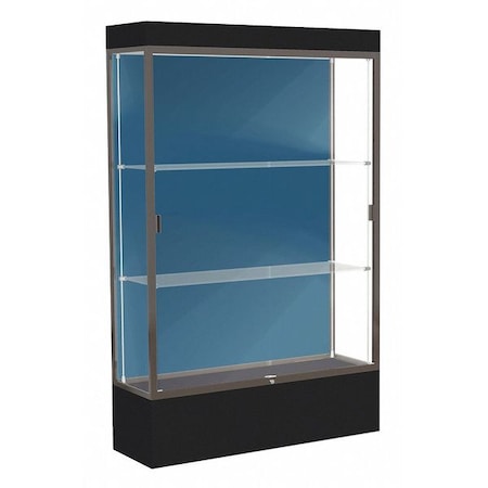 Ghent Lighted Floor Display Case 48x76x20, 12" Base, Bronze 94LFBS-BZ ...