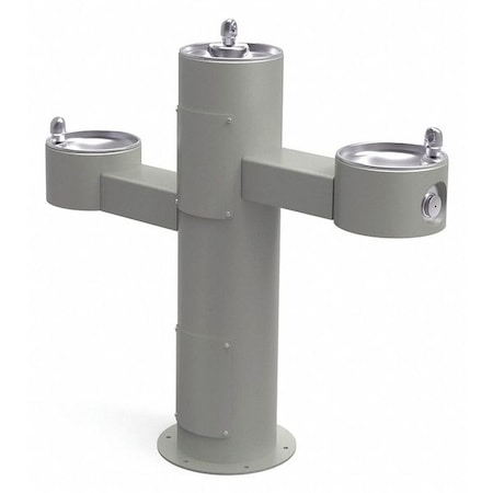 Elkay Outdoor Drinking Fountain LK4430GRY | Zoro