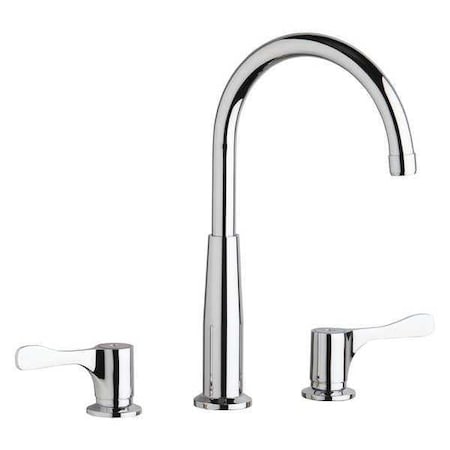 Elkay Lever Handle, 8" Mount, Commercial 3 Hole Faucet,Scrub/Handwash ...
