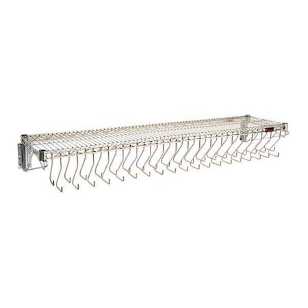 Eagle Group Wall Mounted, Gowning Rack, EP, 24"Wx72"L EP1472-WGRH | Zoro