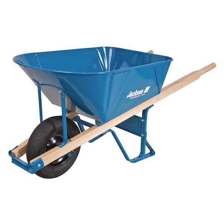 Jackson Professional Tools Steel Contractor Wheelbarrow, 6cu. ft ...