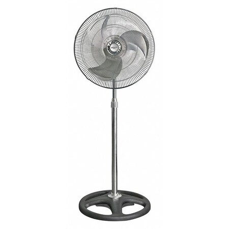 Comfort Zone 18" High Velocity Drum Fan, Oscillating, Black 123799 | Zoro