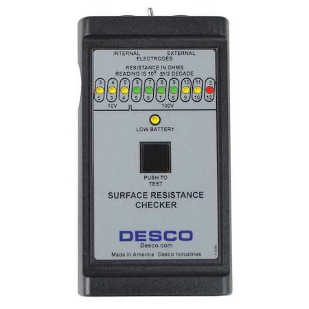 Desco Surface Resistance Checker 19640 | Zoro