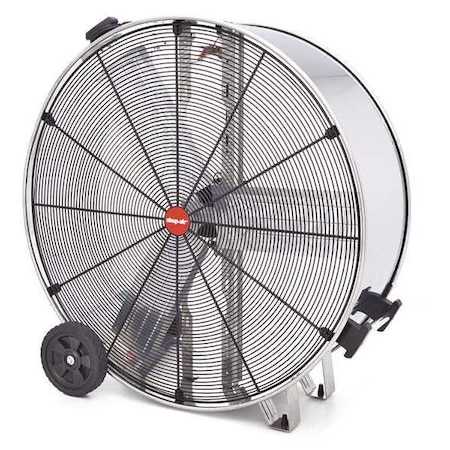 Shop-Air 36" Stainless Steel Direct Drive Drum Fan 3613D-12BH-SWH | Zoro
