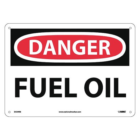 Nmc Danger Fuel Oil Sign, D539RB D539RB | Zoro