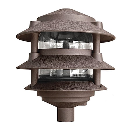 Dabmar Lighting Pagoda Light, D5000, BZ, Aluminum, 3 Tier D5000-BZ | Zoro