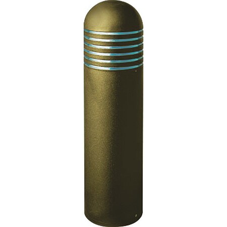 Dabmar Lighting Bollard, D500, BZ, Powder Coated Steel D500-BZ | Zoro