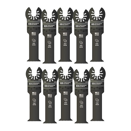 Imperial Blades One Fit™ 1-1/4" Extended Plunge Thick Wood Blade, 10PC ...