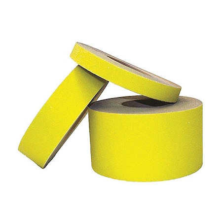 Master Stop Tape, Anti-Slip, Abrasive, 2"X60ft, Yel, PK2 88208 | Zoro