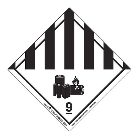 Labelmaster HMLB9C $71.39 Hazard Class 9 Lithium Battery, PK100 | Zoro.com