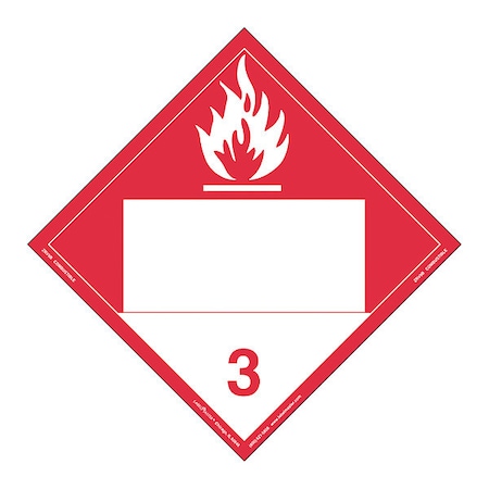 Labelmaster Combustible Liquid Placard, Vinyl, PK25 ZRV9B | Zoro