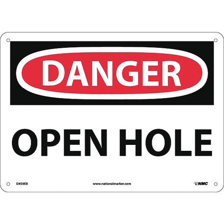 Nmc Danger Open Hole Sign, D459EB D459EB | Zoro