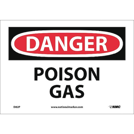 Nmc Danger Poison Gas Sign, D82P D82P | Zoro