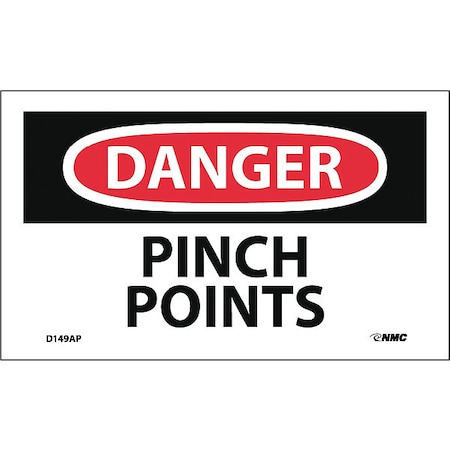 Nmc Danger Pinch Points Label, Pk5, D149AP D149AP | Zoro