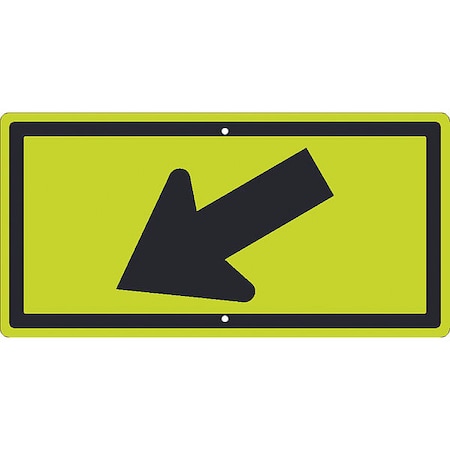 Nmc Diagonal Arrow Downward Mutcd Sign TM607DG | Zoro