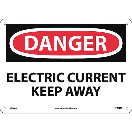 Nmc Electric Current Keep Away Sign, D514AB D514AB | Zoro