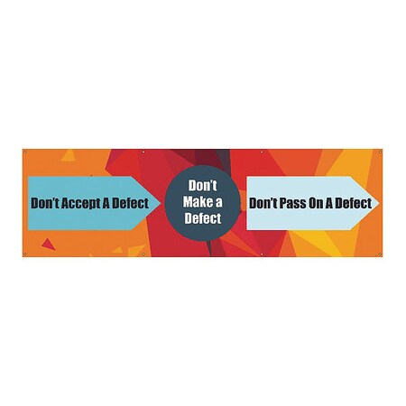 Nmc Don’T Accept A Defect Banner BT60 | Zoro