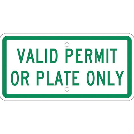 Nmc Handicapped Parking New York Valid Permit Or Plate Only Sign ...