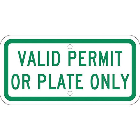 Nmc Handicapped Parking New York Valid Permit Or Plate Only Sign ...