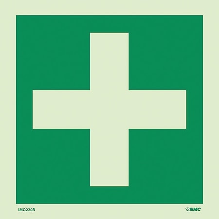Nmc Imo Medical Locker / First Aid Sign, IMO220R IMO220R | Zoro