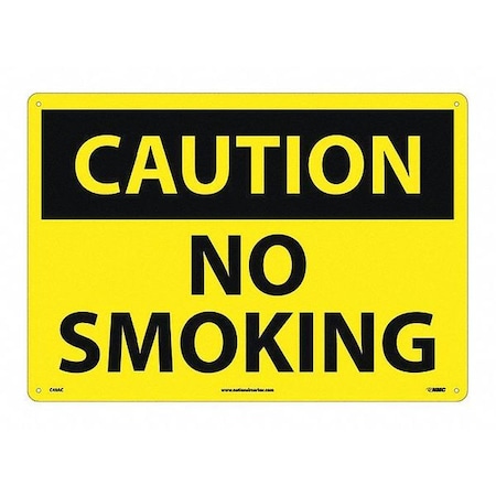 Nmc Sign, Large Format Caution No Smoking, C49AC C49AC | Zoro
