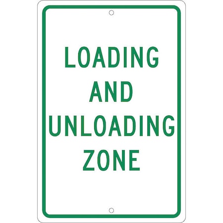 Nmc Loading And Unloading Zone Sign, TM61H TM61H | Zoro