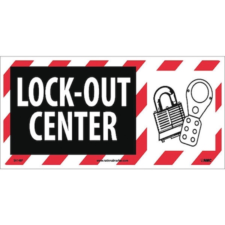 Nmc Lock-Out Center Sign, SA148P SA148P | Zoro