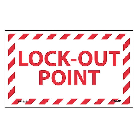 Nmc Lock-Out Point Label, Pk5, EPA4AP EPA4AP | Zoro