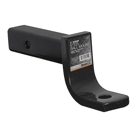 Buyers Products 2 Inch Ball Mount With 4 Inch Drop x 8 Inch Long Tube ...