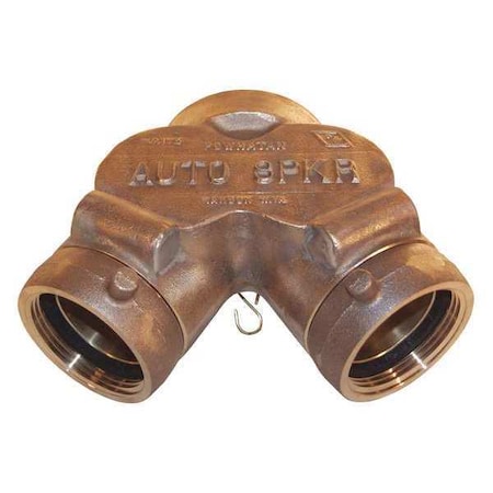 Dixon Double Clapper Siamese Back, 4", NPT Out DCS4025F | Zoro