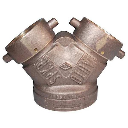 Dixon Single Clapper Siamese Back, 4", NPT Out SCS4025F | Zoro