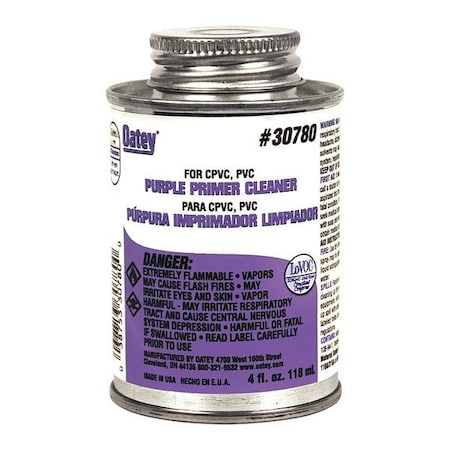 Oatey Primer/Purple Cleaner, PVC, CPVC, gal. 30768 | Zoro