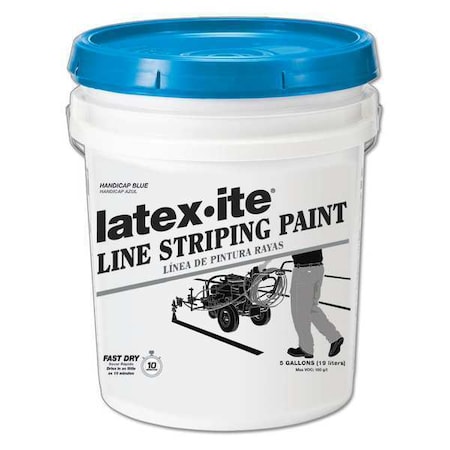 Dalton Striping Paint, 5 gal., Handicap Blue, Water -Based 5060 | Zoro