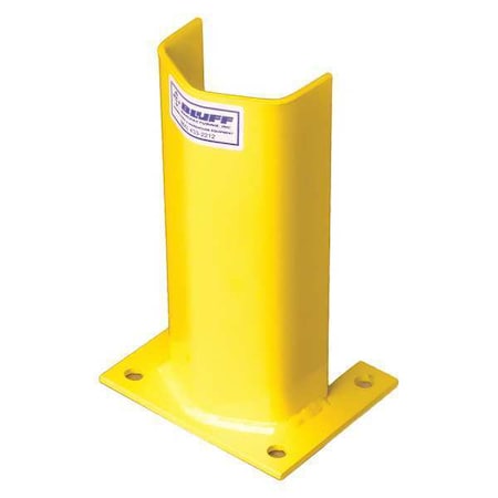 Bluff Manufacturing Steel Post Protector, 12" 1/4PO12-YEL | Zoro