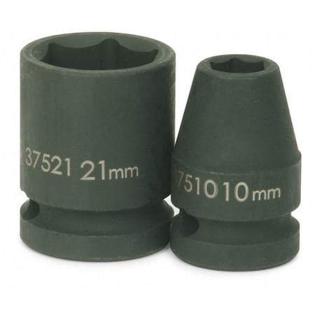 WILLIAMS 1/2" Impact Socket : Black Industrial - 37526