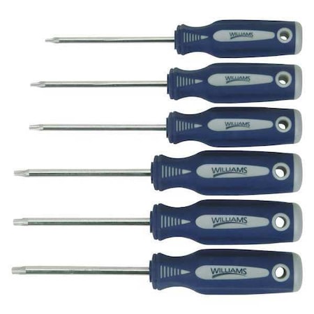 Williams Williams Torx Screwdriver Set, 6 pcs JHW24010A | Zoro