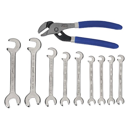 Williams Williams Mini Open End Wrench Set, Plier, 10 pcs. WS-1113CA | Zoro