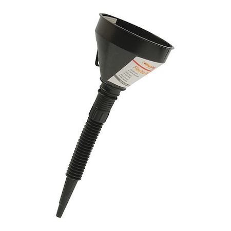Roadpro Heavy-Duty Plastic Funnel, w/Flexible SST-80169 | Zoro