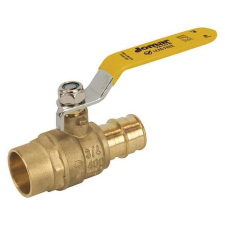 Jomar Valve LF Brass Cold Exp PEXxSWT Valve, 3/4" S-422G | Zoro