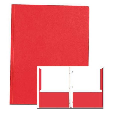 Roaring Spring Case of Red Pocket Folders with Prongs, 11.75"x9.5 ...