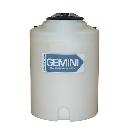 Peabody Engineering Storage Tank, Double Wall Vertical, LDPE 1.5, Nat ...